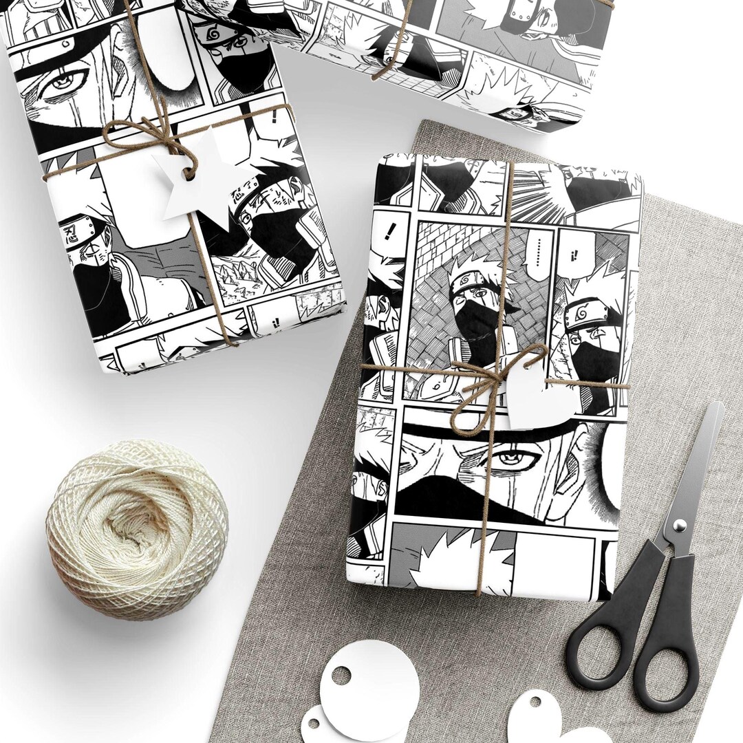 Naruto Wrapping Paper, Naruto Wrap, Anime Paper, Naruto Gift Wrap ...