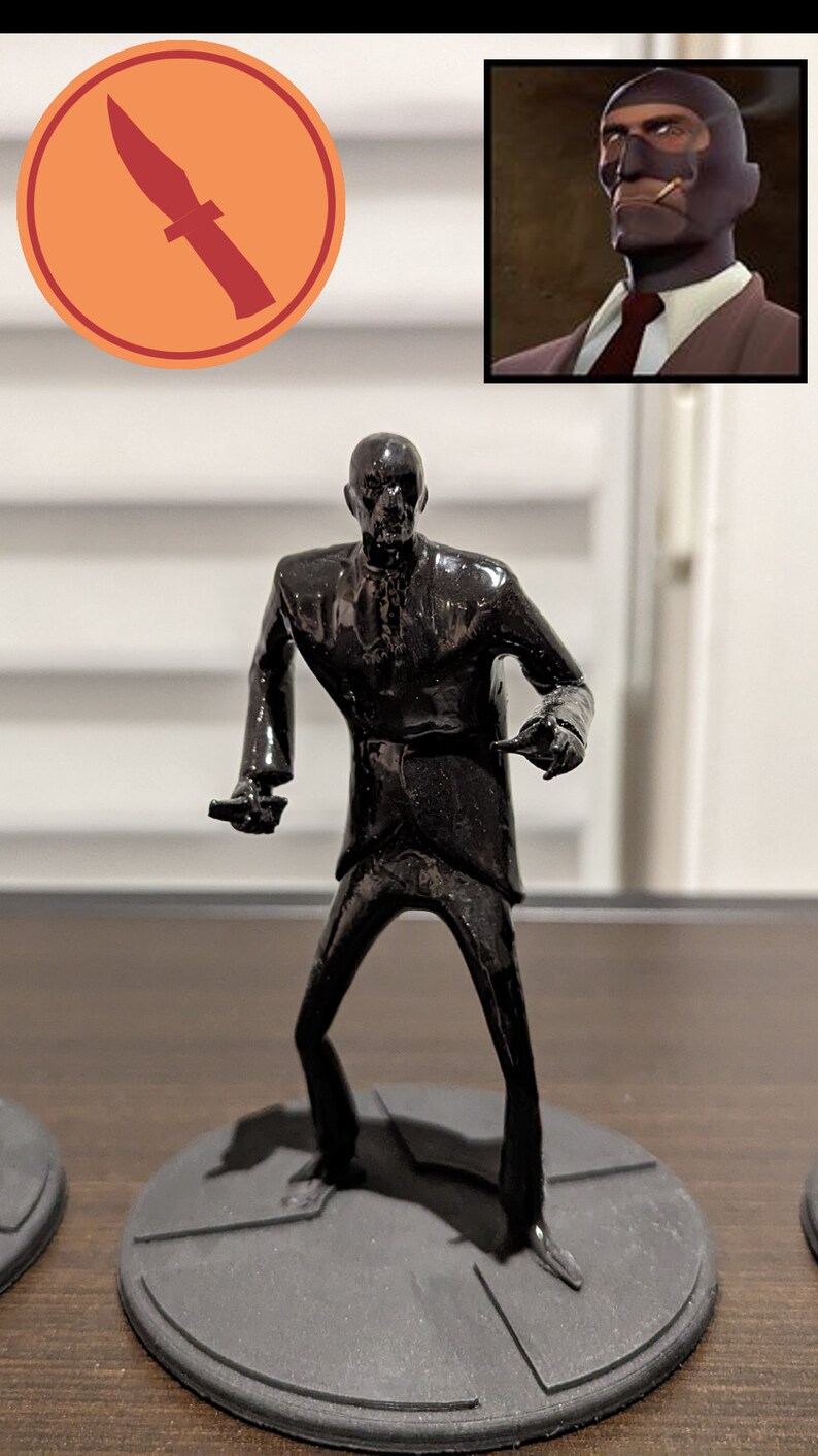 TF2 Spy Figurine 12cm/4.6 Videogame Display Gift - Etsy