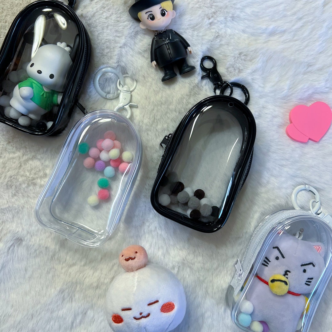 Mini Clear Bag Keychain Clear Pouch Display Keychain - Etsy