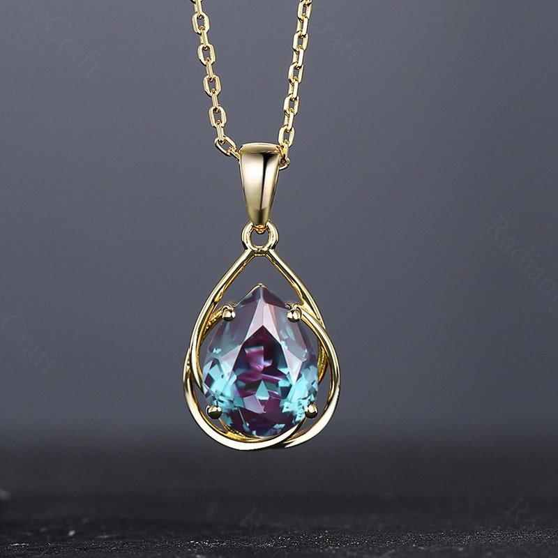 Alexandrite Necklace - Etsy