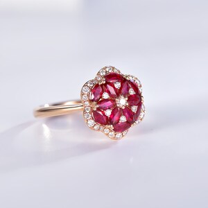 Ruby Engagement Ring July Birthstone Ring for Women Personalized ...