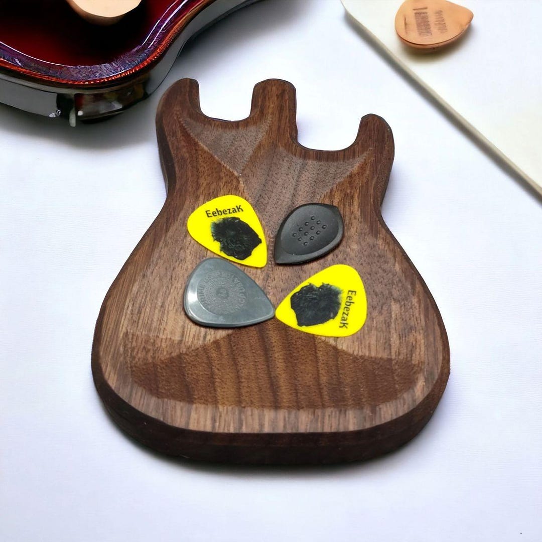 Strat Pick Tray - Walnut - Etsy