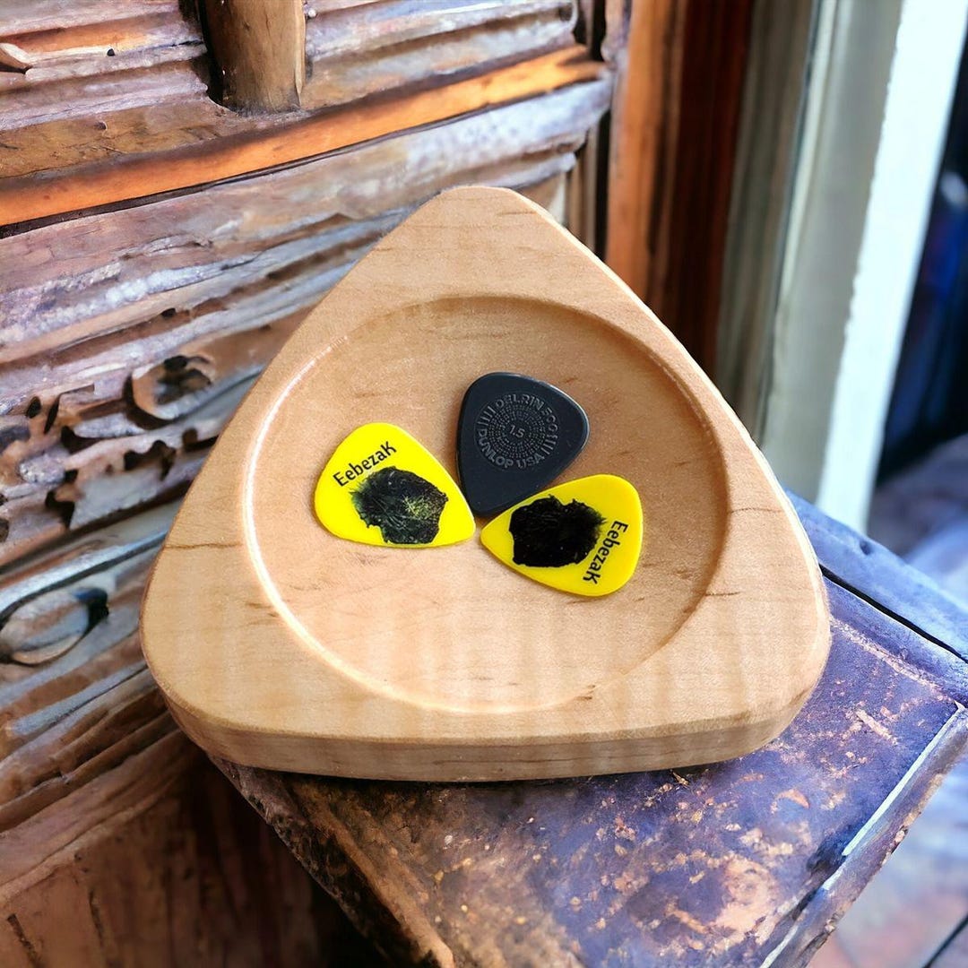 Curly Maple Guitar Pick Dish - Etsy