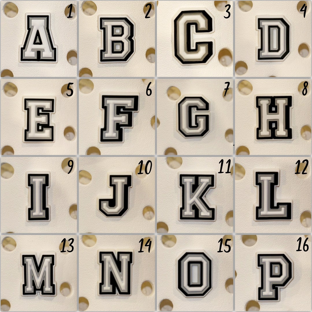 Crocs Charm Accessories Letters, Alphabet, Words, Custom Phrase ...