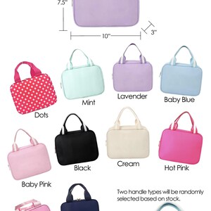 Personalized Lunch Bag Customizable Lunch Box Bag Nylon Chenille ...