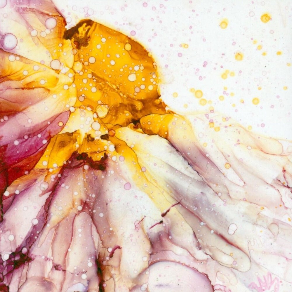 Hand Painted Alcohol Ink on Tile - Etsy