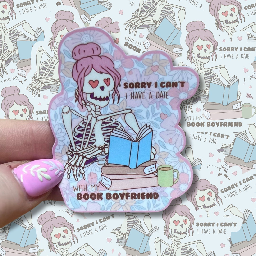 Book Boyfriend Vinyl Sticker: Funny Booktok Kindle Reader - Etsy
