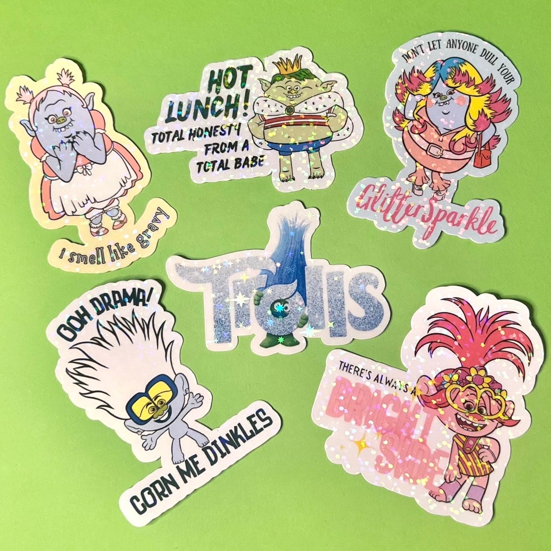Trolls Stickers - Etsy
