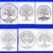 120 Mandala Trees Coloring Pages Book, Printable, Instant Download ...