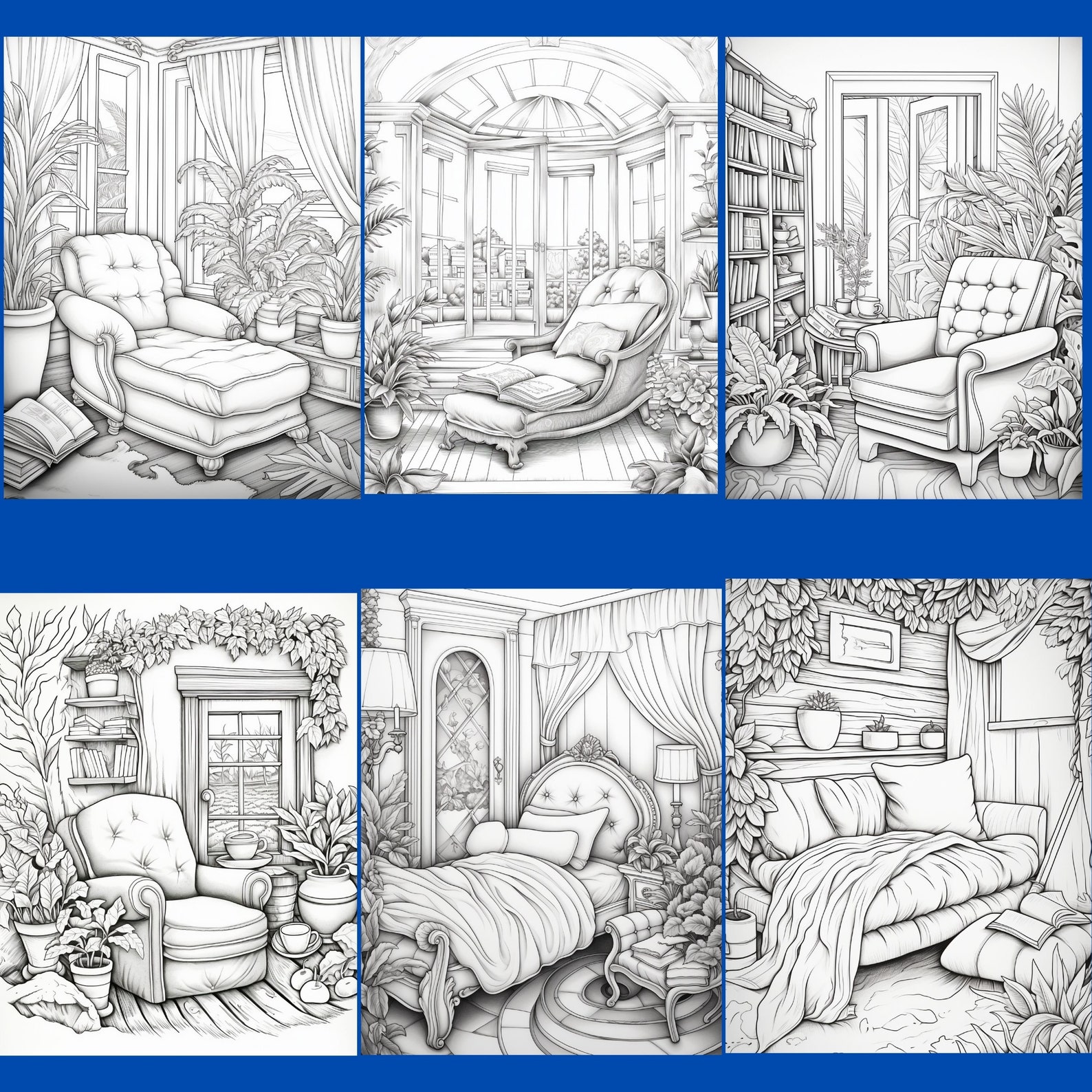 300+ Pocket Room Coloring Pages, Printable, Download, Digital, Color ...