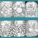 100 Vintage Christmas Coloring Pages, Kids & Adults (digital Download ...