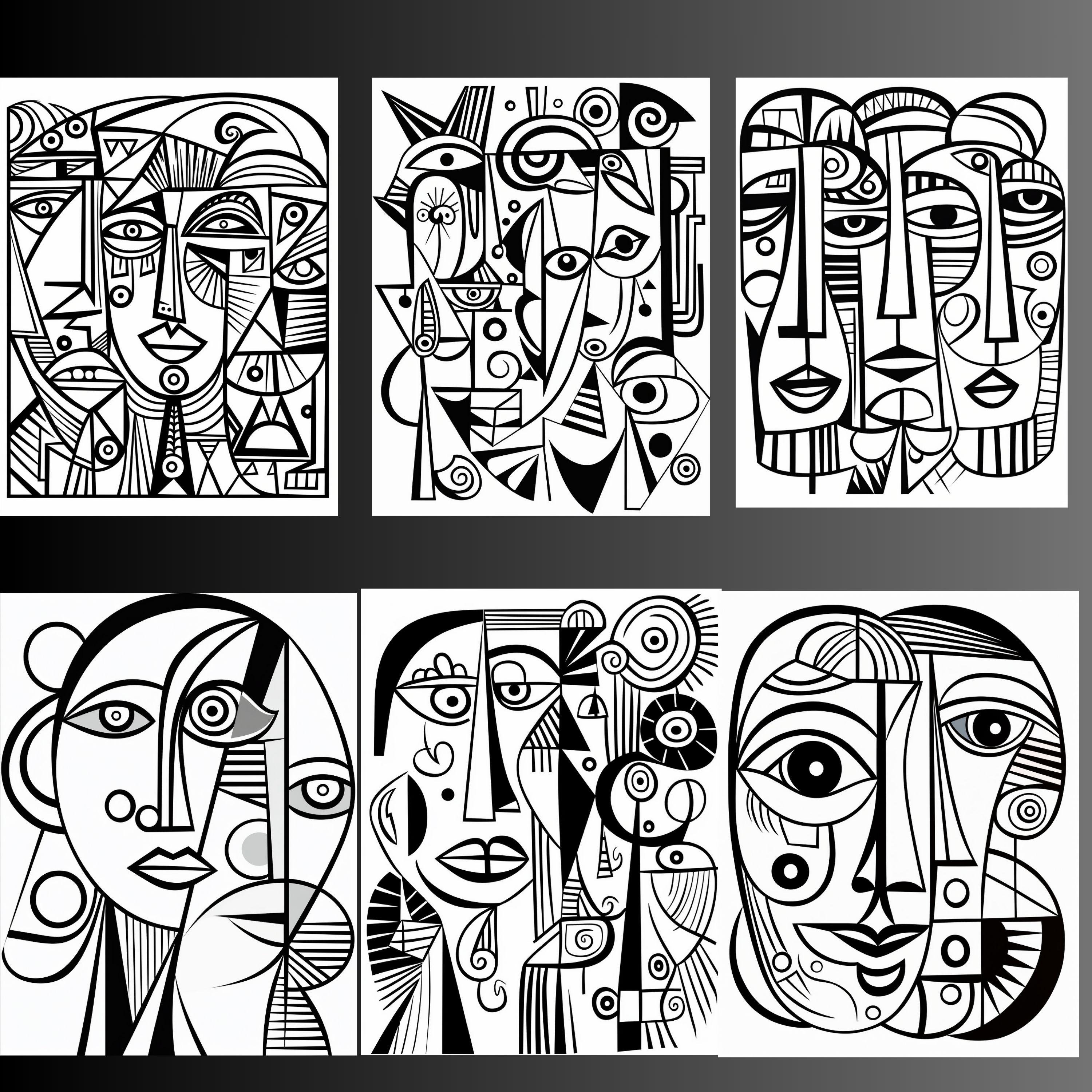 115 Pablo Picasso Coloring Pages, Printable, Instant Digital Download ...