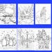 120 Winter Scenes Coloring Pages Book, Snow, Cabin, Ice Skating ...
