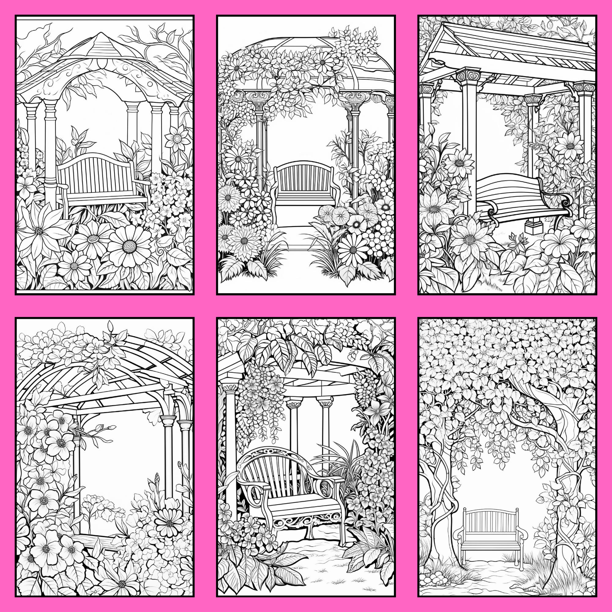 Secret Garden Coloring Pages, 126 Printable Designs (digital Download ...