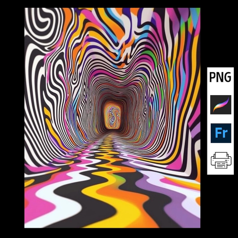 200+ Optical Illusion Coloring Pages, Geometric Patterns (digital ...