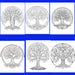 120 Mandala Trees Coloring Pages Book, Printable, Instant Download ...