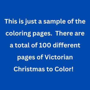 100 Victorian Christmas Coloring Pages, Book, Printable, Instant ...