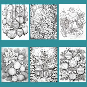 100 Vintage Christmas Coloring Pages, Kids & Adults (digital Download ...