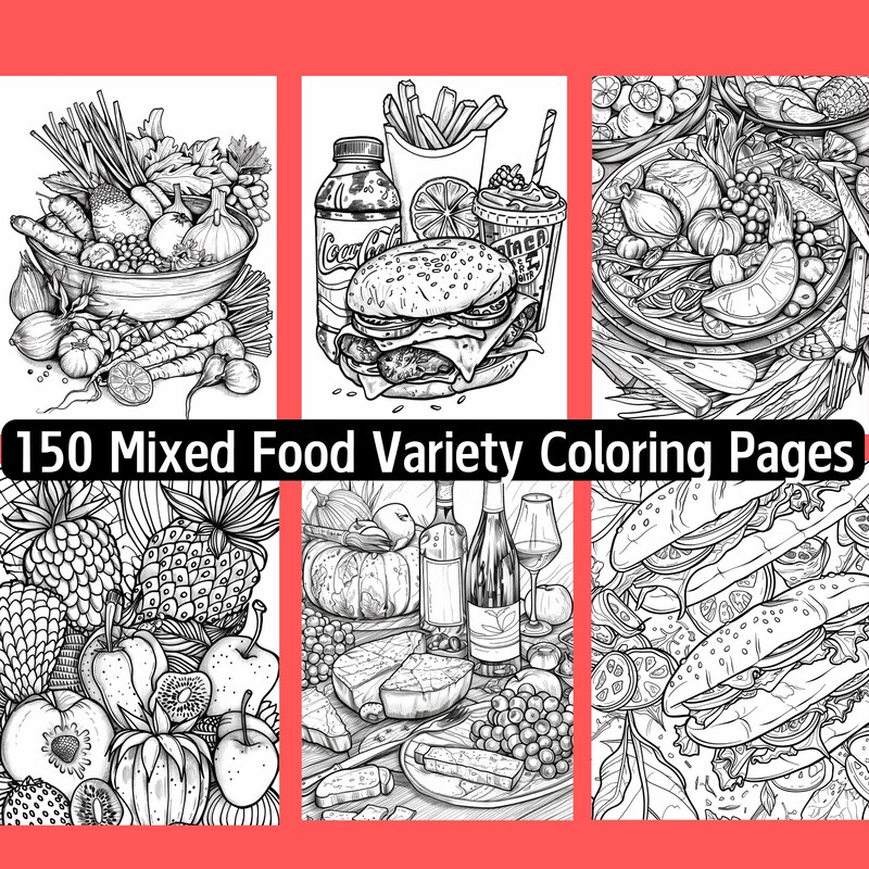 Food Coloring Book - Etsy