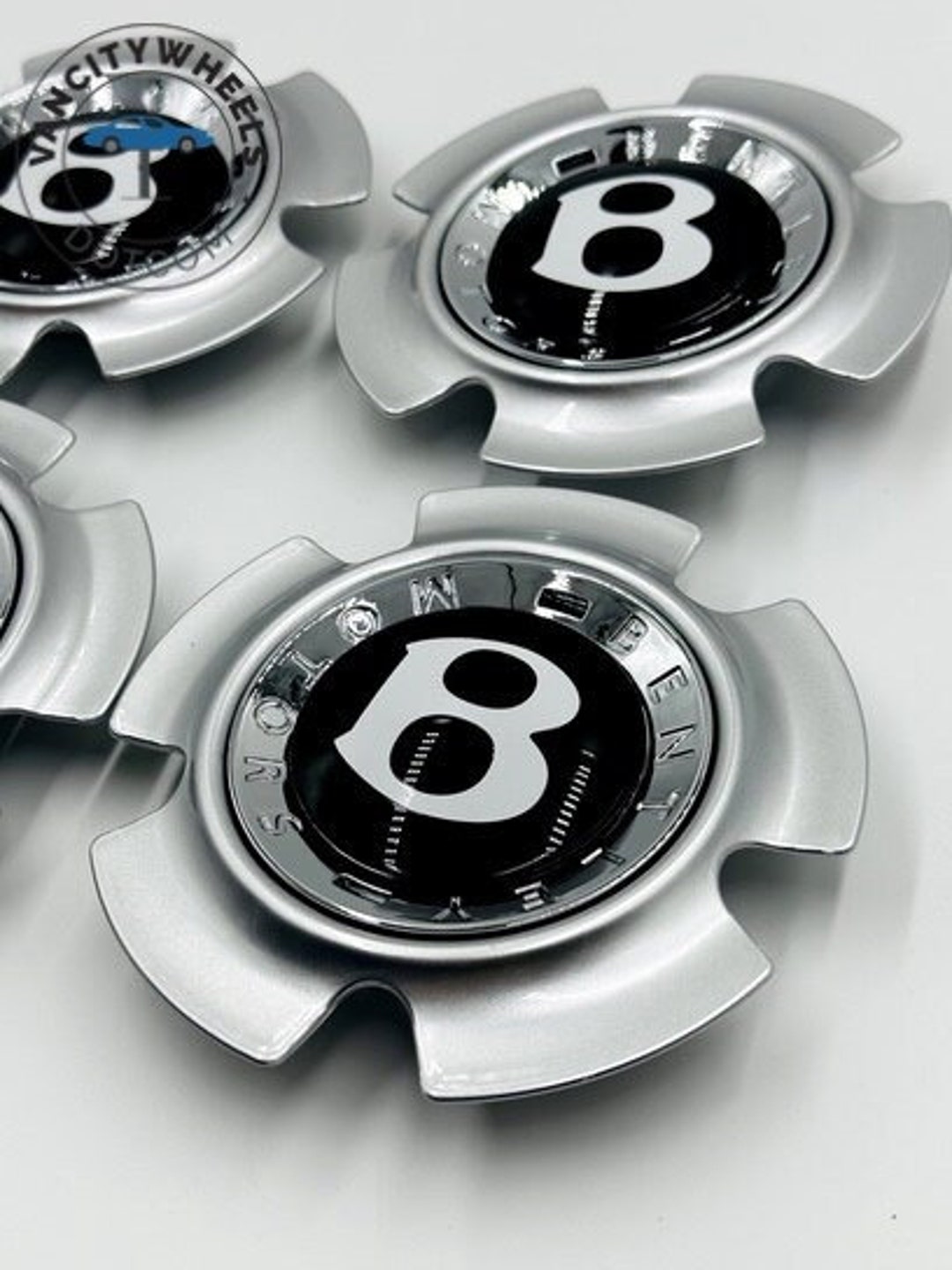 Bentley Wheel Center Caps Luxury Silver and Chrome Finish - Etsy