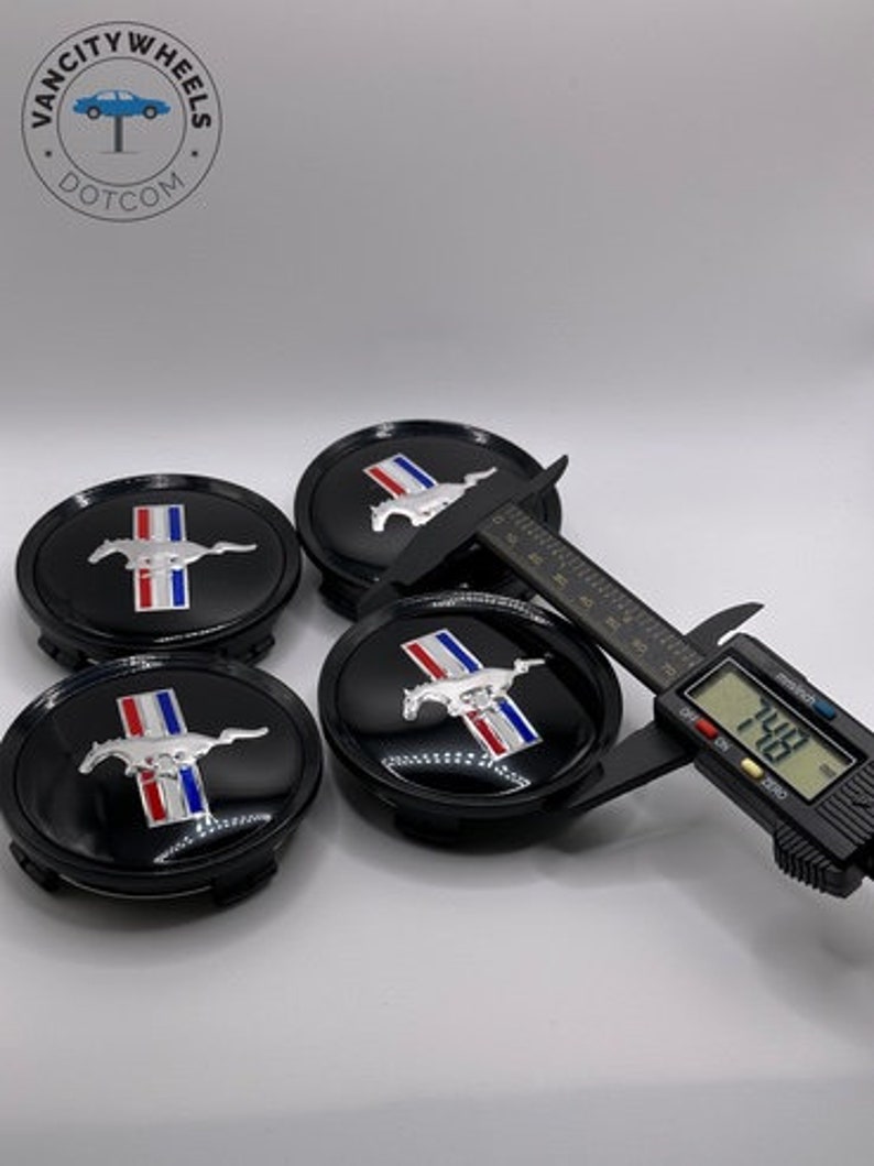 Set of Ford 75mm Wheel Caps, Wheel Center Caps for Ford: Unrivaled 4pcs ...