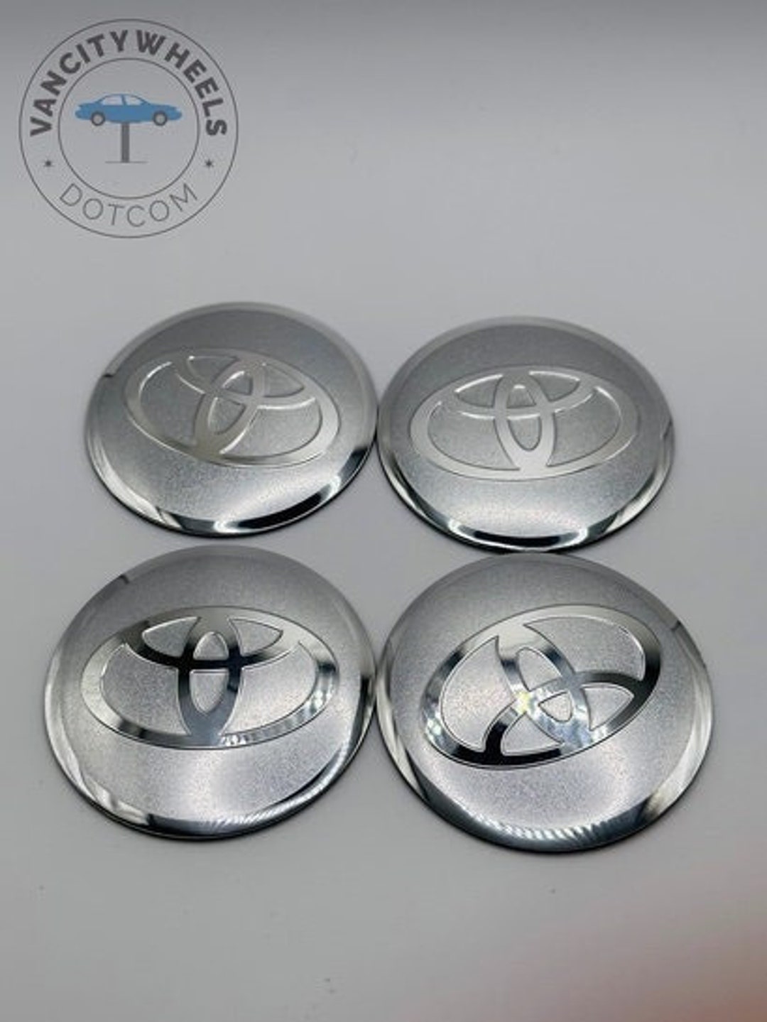 65mm 4PCS Toyota Wheel Caps Stickers Emblems Fits 68mm 75mm 138mm Wheel ...