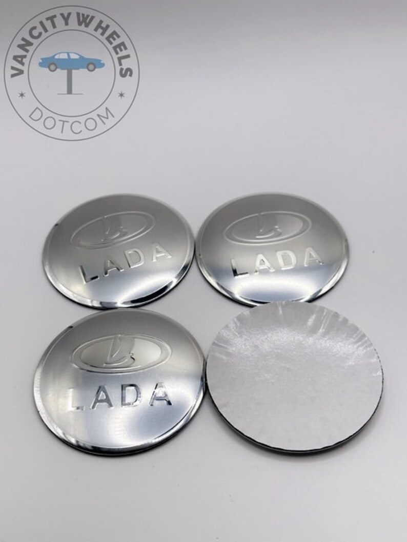 65mm 4PCS Lada Wheel Caps Stickers Emblems Fits 68mm 75mm 138mm Wheel ...