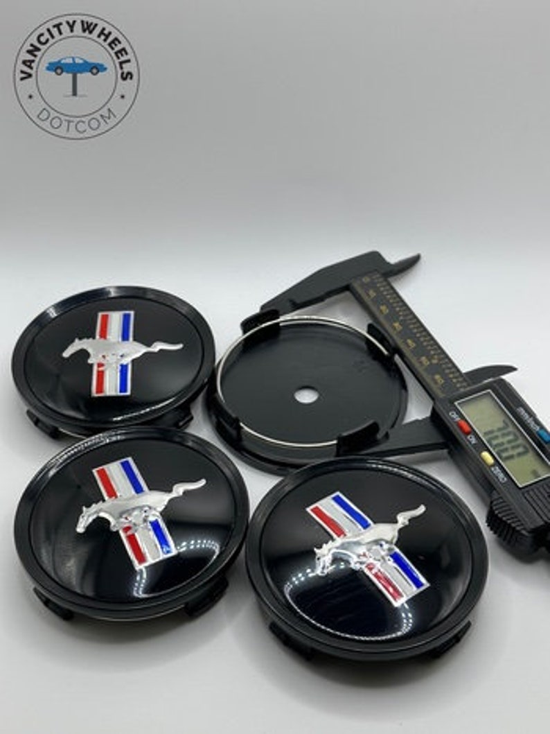 Set of Ford 75mm Wheel Caps, Wheel Center Caps for Ford: Unrivaled 4pcs ...