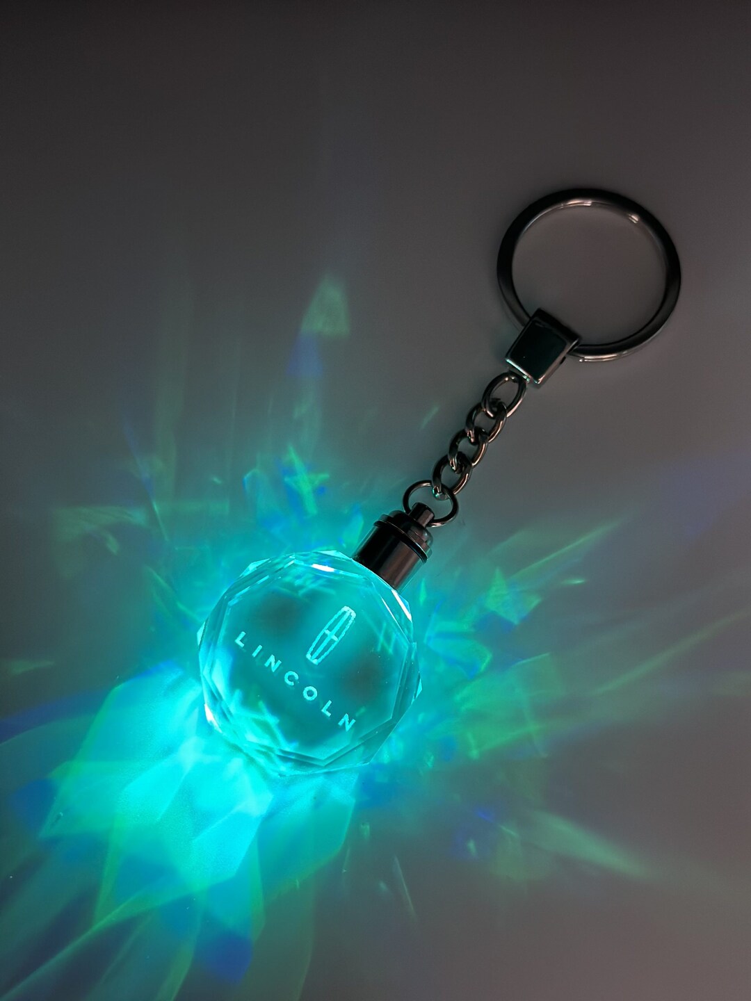 Lincoln Logo LED Crystal Light Cute Keychain Gift for Car - Etsy