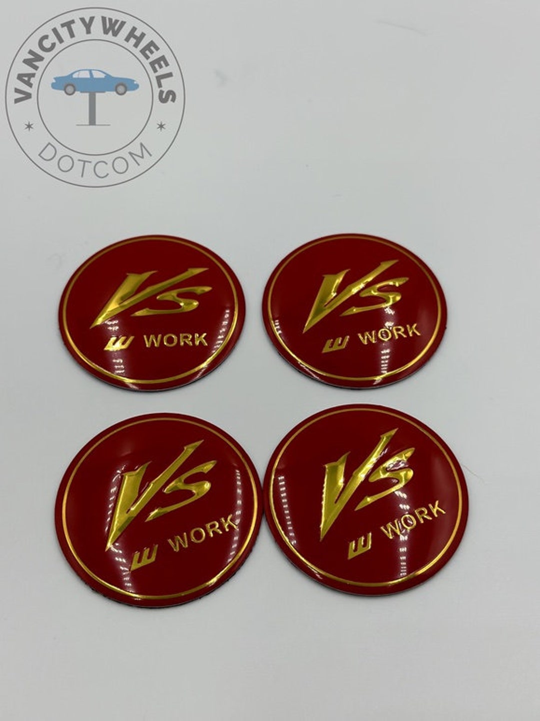 4PCS 56mm VS Work Wheels Stickers Emblems: Unleash the - Etsy