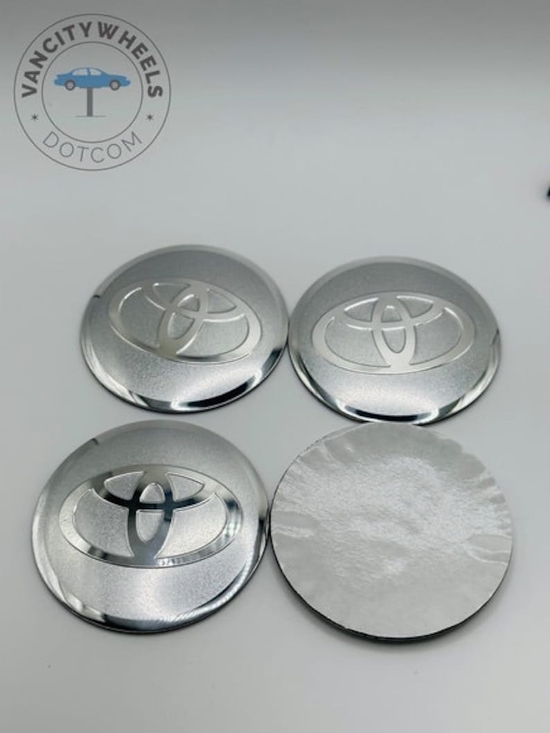 65mm 4PCS Toyota Wheel Caps Stickers Emblems Fits 68mm 75mm 138mm Wheel ...