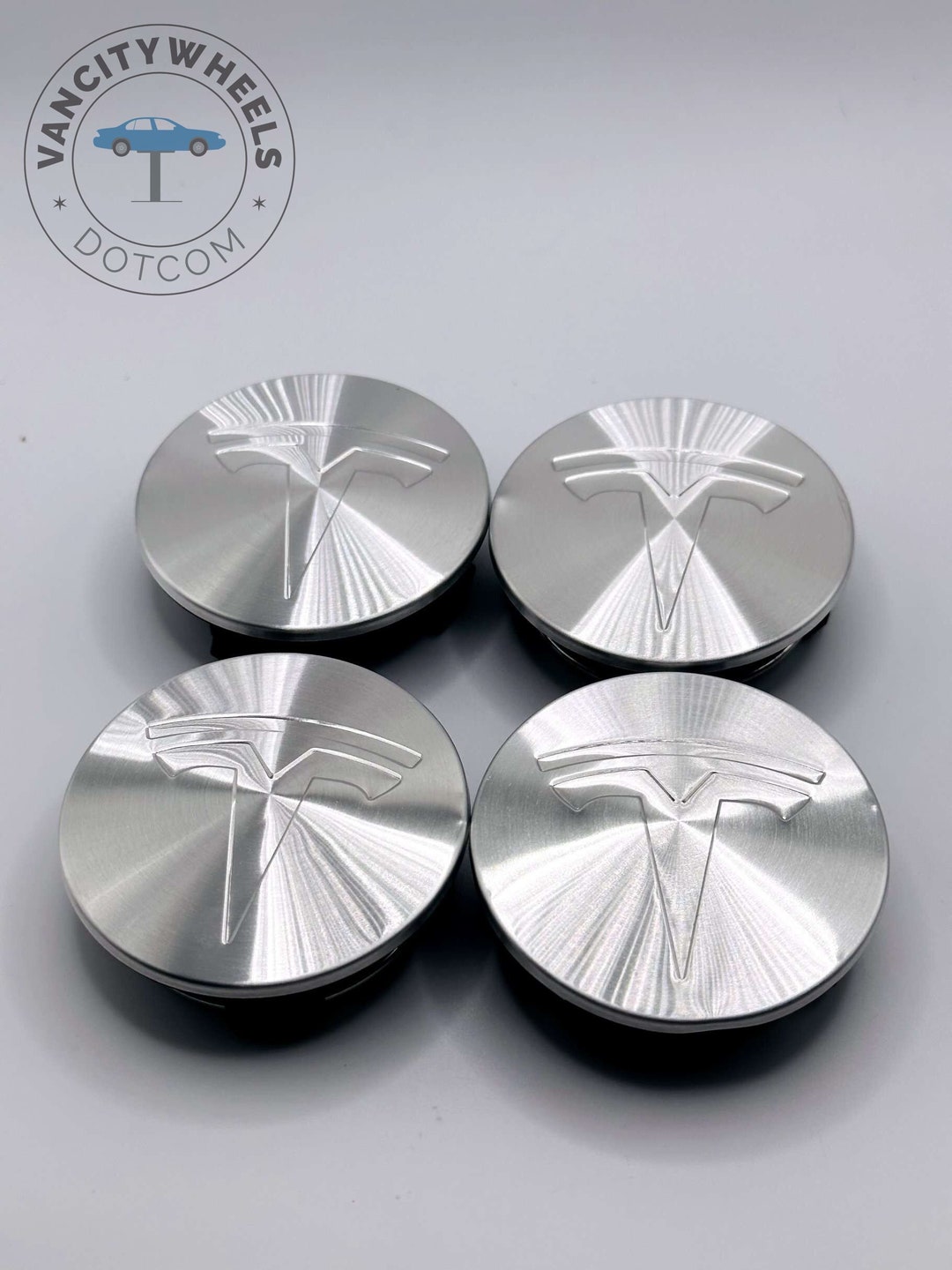 Set of 4 Chrome Tesla Alloy Wheel Center Caps 57mm Chrome - Etsy