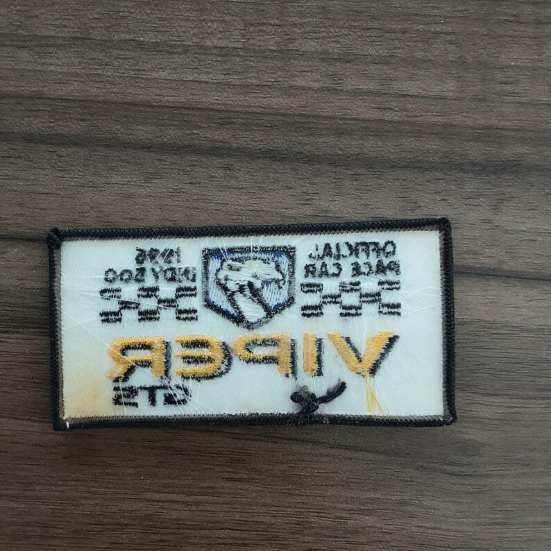 Dodge Viper GTS Patch, 1996 Indy 500 Pace Car - Etsy