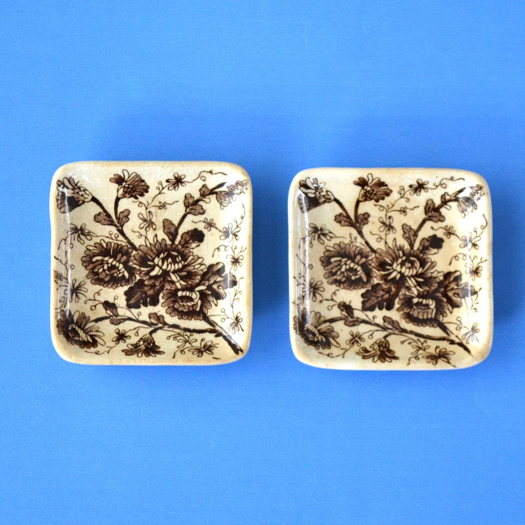 Butter Pats, Spring Pattern, Transfer, Grindley 1880's, England ...