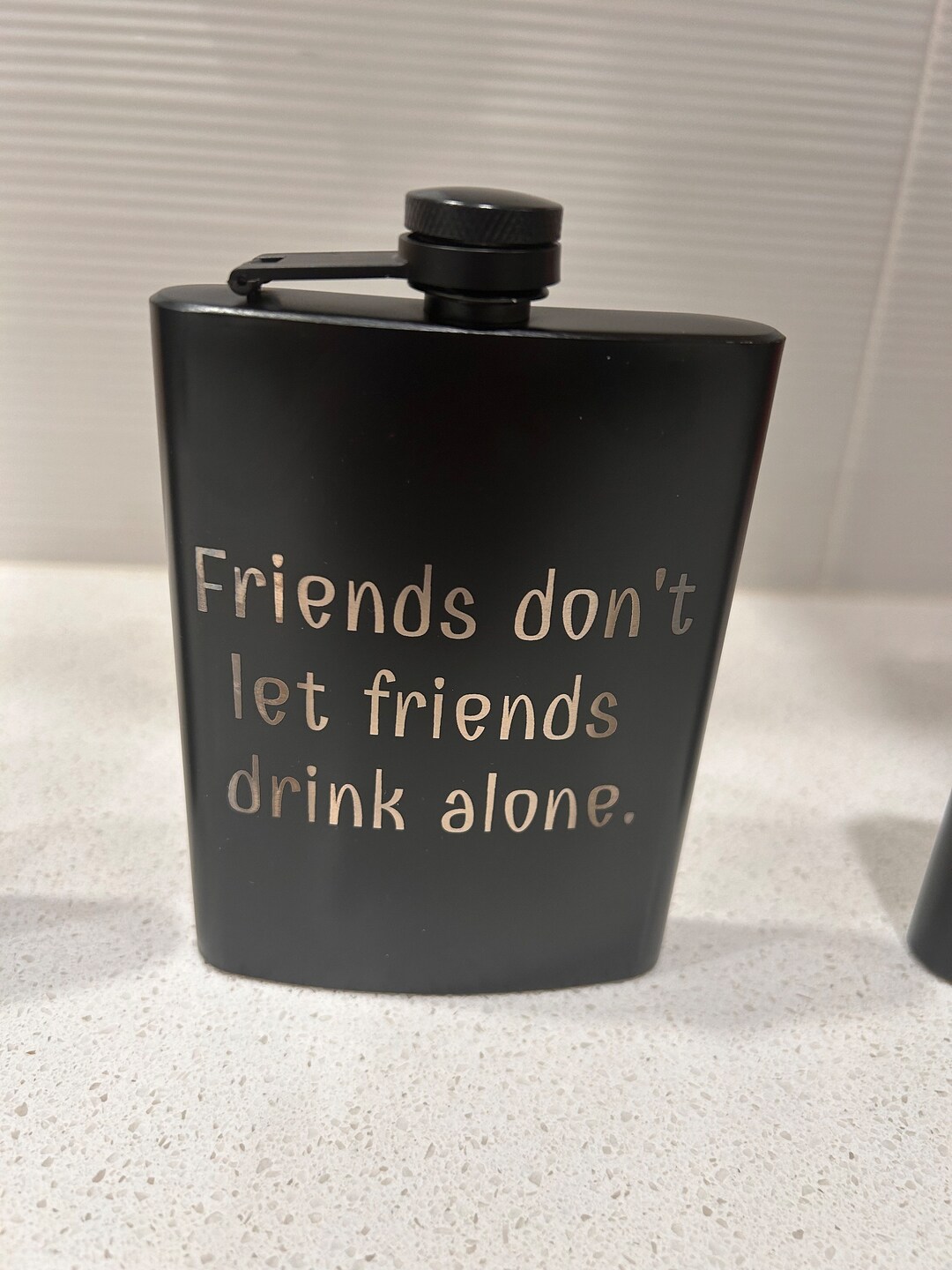 Black Stainless Steel 8oz Flasks - Etsy