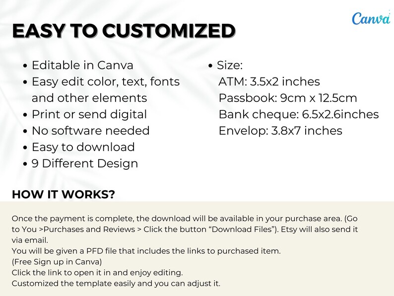 Unique Passbook Wedding Invitation Template: DIY Canva Editable (9 ...