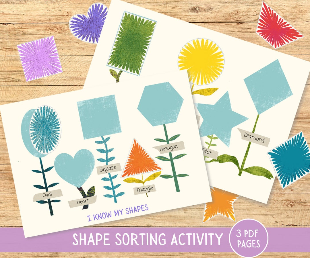 Printable Toddler Shapes Sorting Activity Toddler Activities Montessori ...