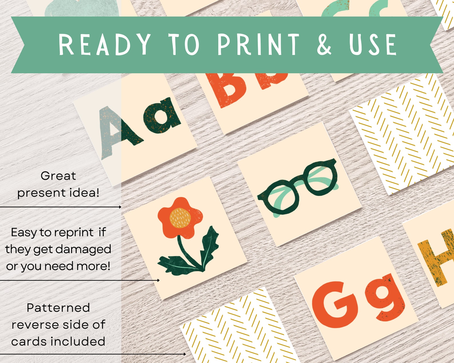 Alphabet Memory Card Game: ABC Learning, Preschool Activity (digital ...