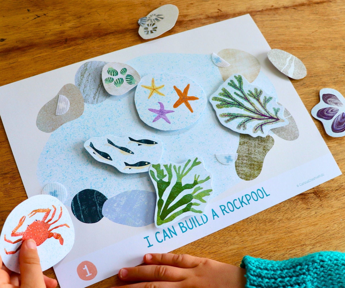 Rockpool Busy Book: Toddler Learning Activities (digital Download) - Etsy
