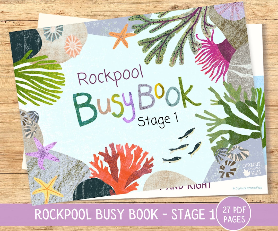 Rockpool Busy Book: Toddler Learning Activities (digital Download) - Etsy