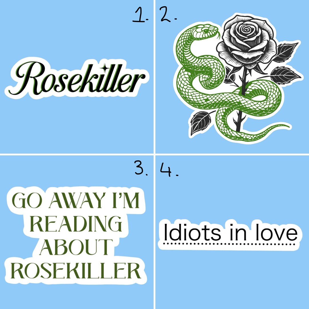 Rosekiller Themed Stickers | All the Young Dudes | Barty | Evan ...