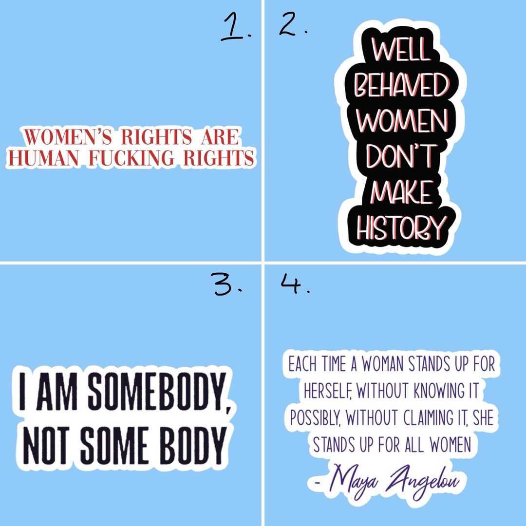 Women’s Rights Are Human Rights Stickers | Activism | Empowering ...