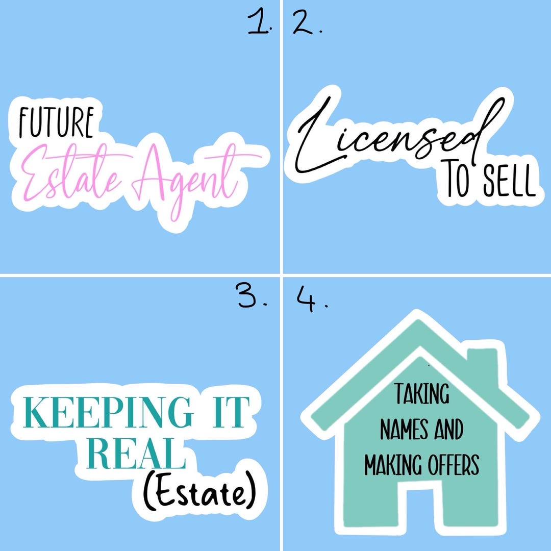 Real Estate Student Stickers | College | University | Criminal Justice ...