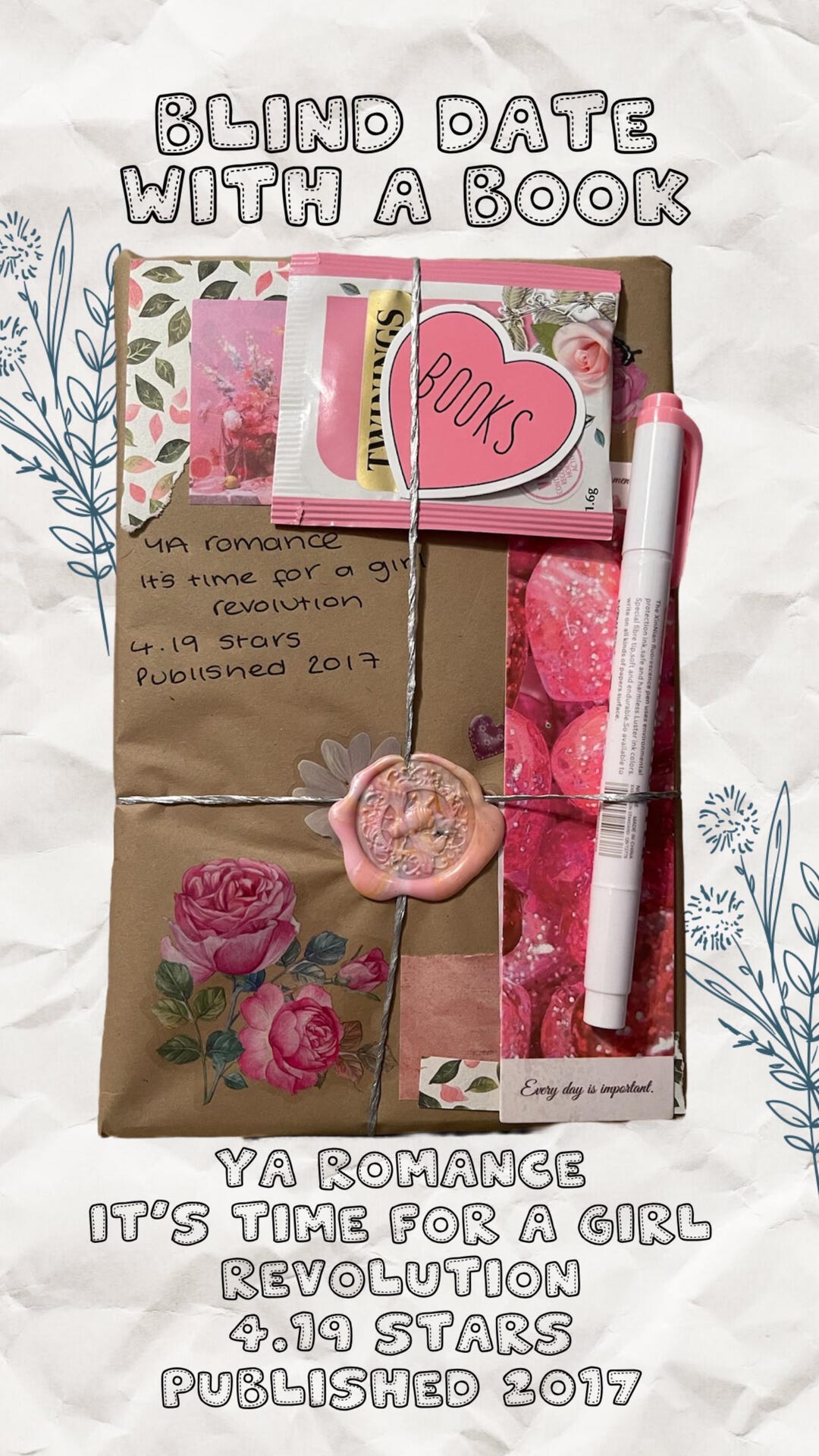 YA Romance Blind Date With a Book - Etsy