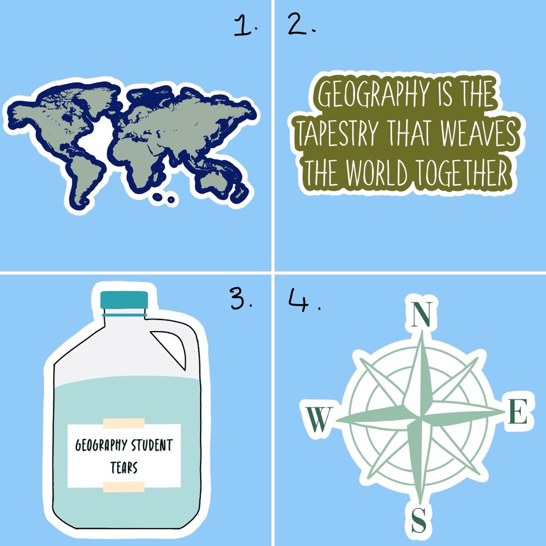 Geography Student Stickers | College | University | Science | Geology ...