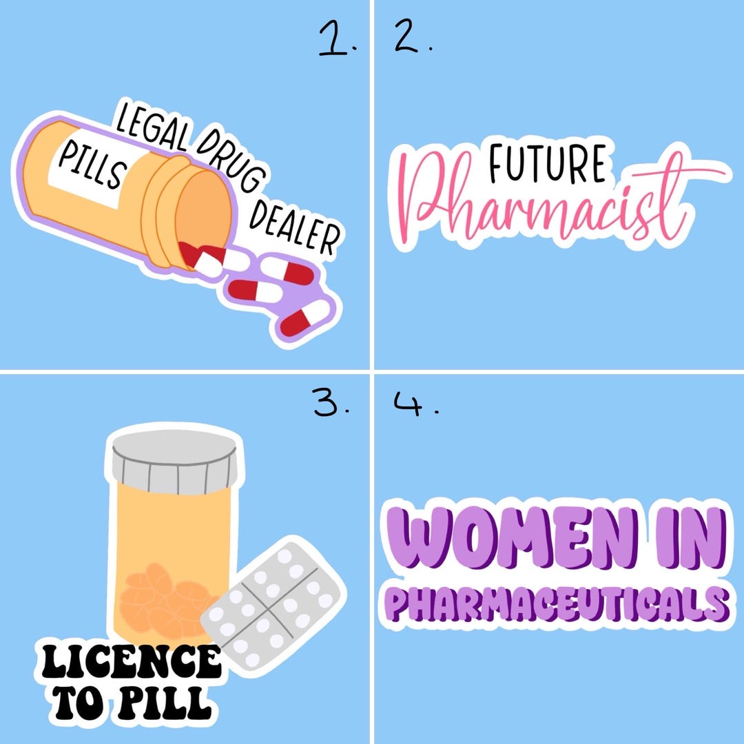 Pharmacy Student Stickers | Medical School | Pharmacist | Licence to ...