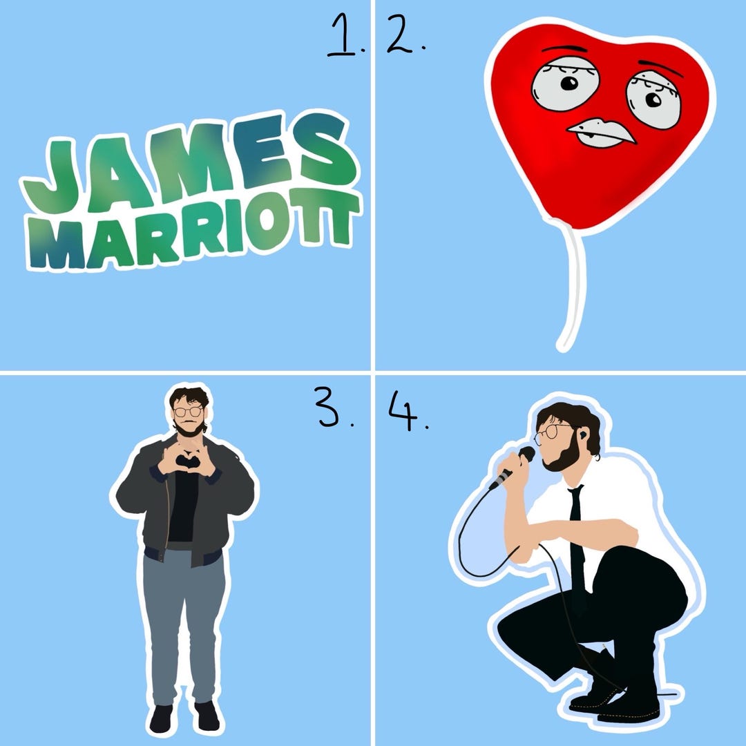 James Marriot Themed Stickers | UK Artist | Streamer | Artist ...