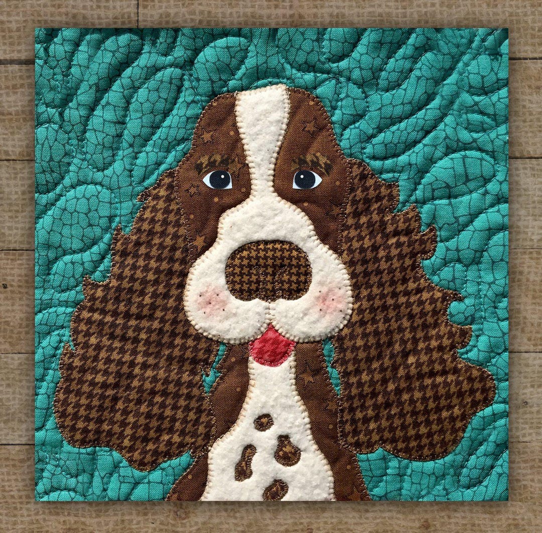 Springer Spaniel Applique Kit: Precut Fused Fabric Dog (9x9") - Etsy