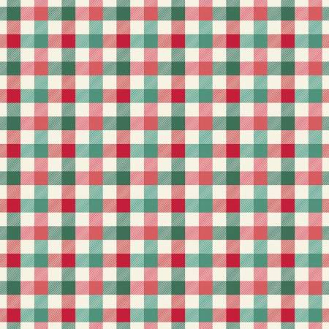 Merry Little Christmas Check Fabric | Riley Blake | Festive Holiday ...