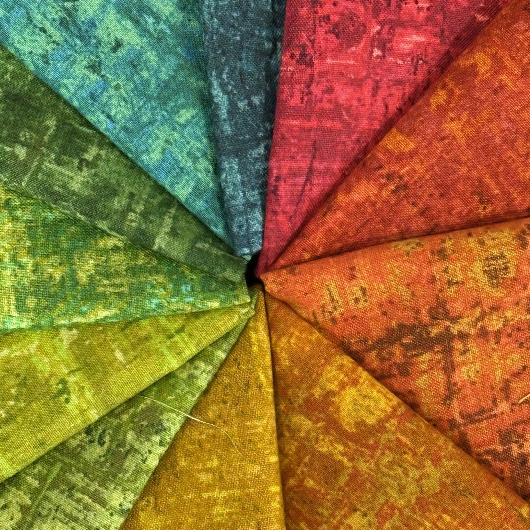 Nitty Gritty Red, Yellow Orange Fat Quarter Bundle (11)| Andover ...